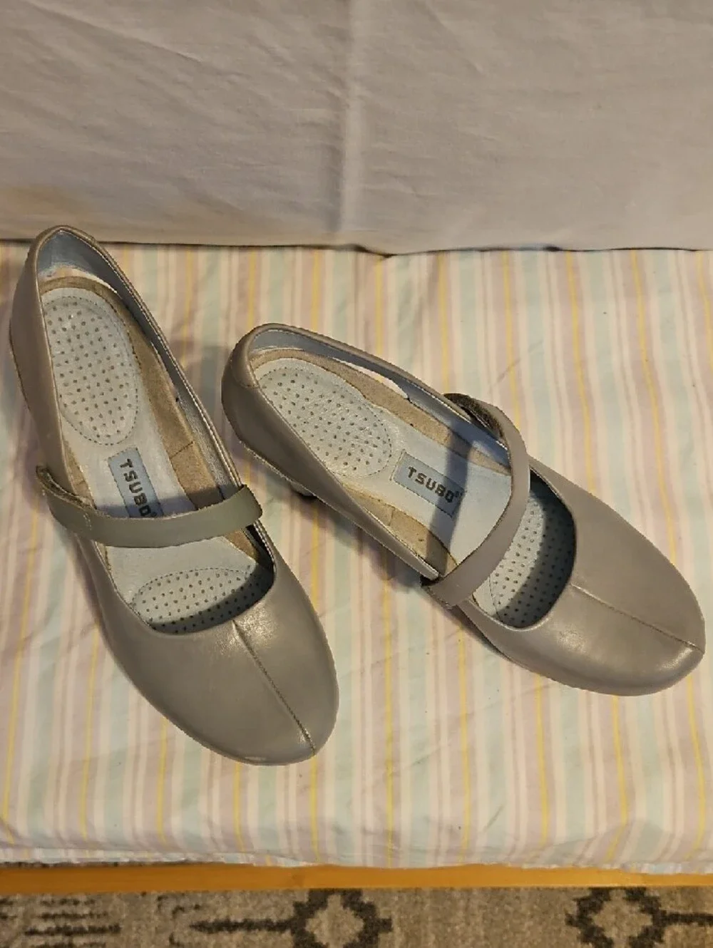 Tsubo | Shoes | Tsubo Blue Grayish Mary Jane Strap Heels | Poshmark